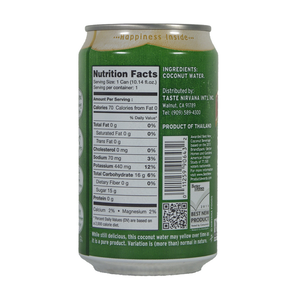 Taste Nirvana - Coconut Waters - Single serving cans – Nutriate Corporation