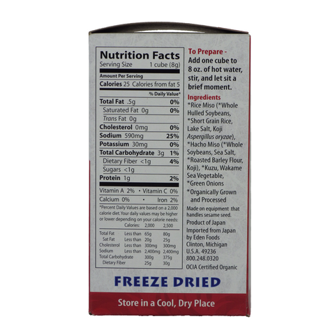 Eden - Instant Miso Soup - Boxes of individually wrapped single servin ...